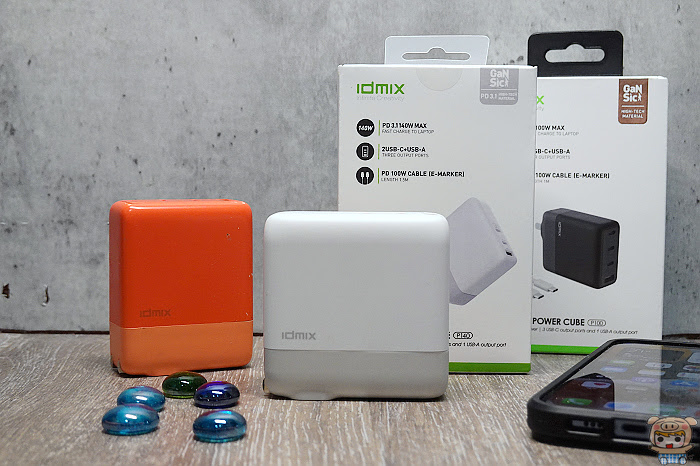 所有裝置一次搞定 全新黑科技 140W 爆猛輸出 idmix P140 GaN 氮化鎵快速充電器 開箱 評測 - ^(oo)^~小米行動CCC
