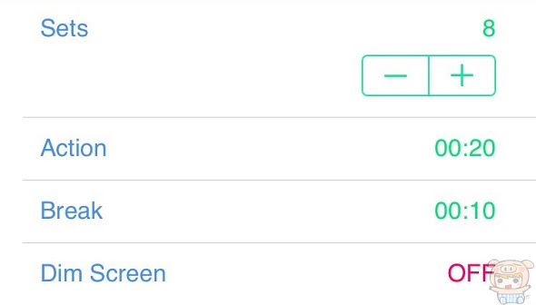 「Simple Interval Timer」好用的免費計時器，一起來做TABATA變成肌肉猛男吧！ for ios - ^(oo)^~小米行動CCC